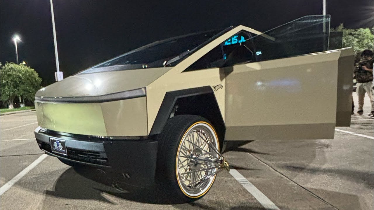 TESLA CYBER TRUCK WITH SWANGAS!!! - YouTube