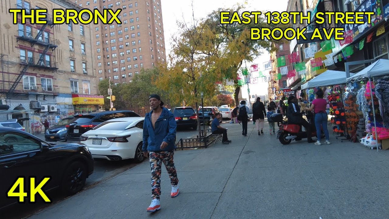 WALKING THE BRONX EAST 138TH STREET BROOK AVE TO 3RD AVE (10 21, 24 ...