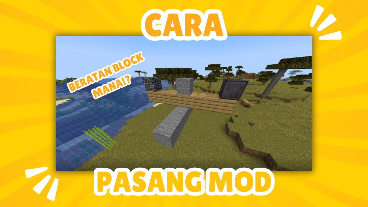 Cara pasang mod perbandingan block - YouTube