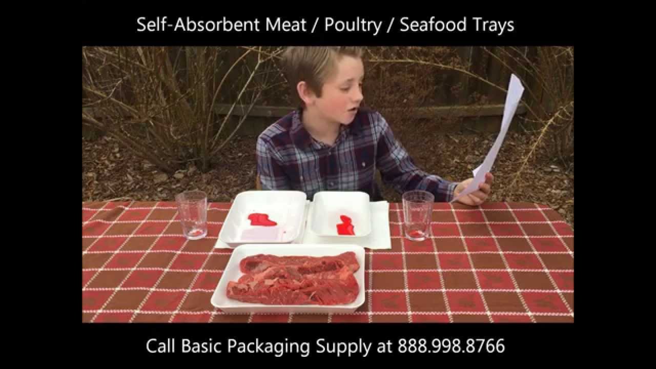 ABZORB-IT Self-Absorbent Meat / Poultry / Seafood Trays - YouTube