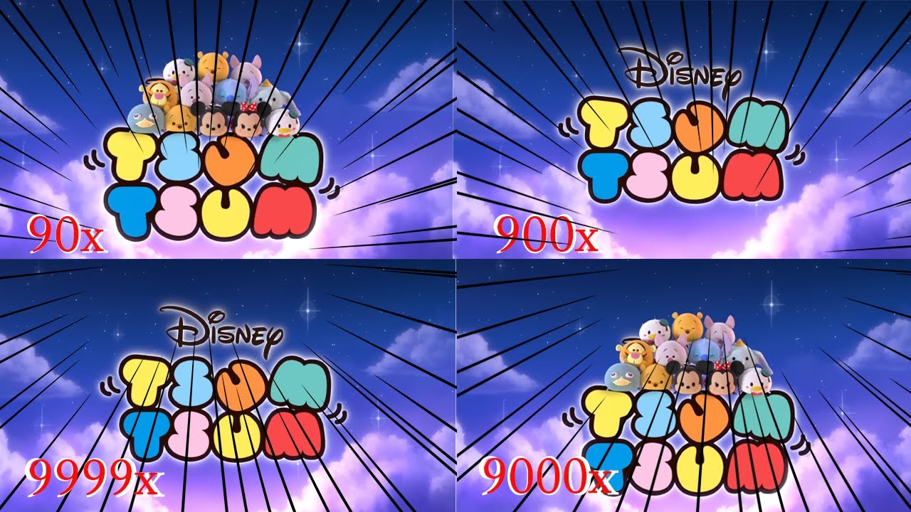 A Tsum Tsum Disney Intro Getting 999999X Speed - YouTube