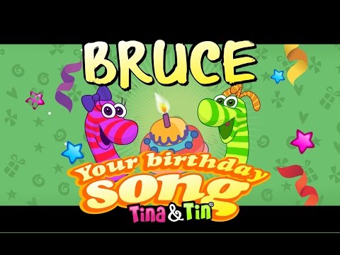 Tina & Tin Happy Birthday BRUCE (Personalized Songs For Kids) #PersonalizedSongs