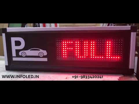 Multicolour LED Parking Availability Display System - YouTube