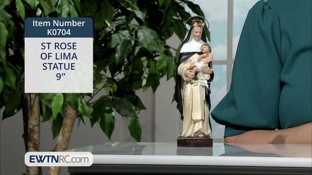 K0704_ST ROSE OF LIMA STATUE - YouTube