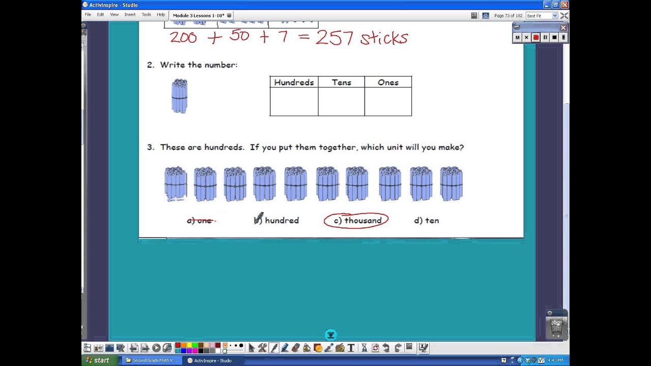 Grade 2 Module 3 Lesson 4 HW - YouTube
