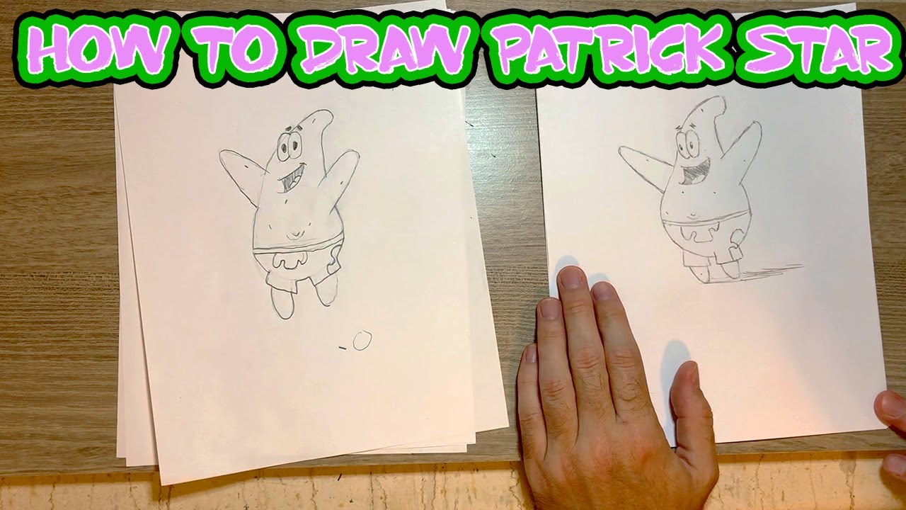 How to Draw Patrick Star from Spongebob Squarepants - YouTube