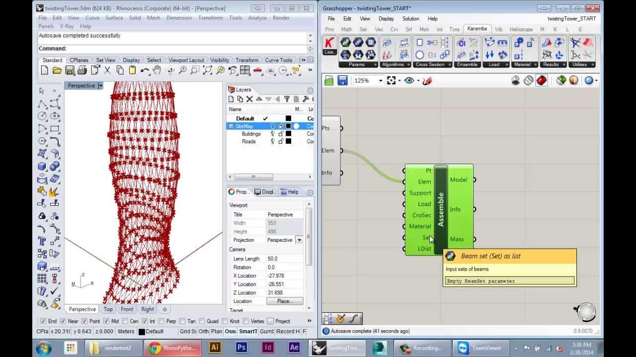 Karamba Structural Analysis 1/4 - Model Assembly - YouTube