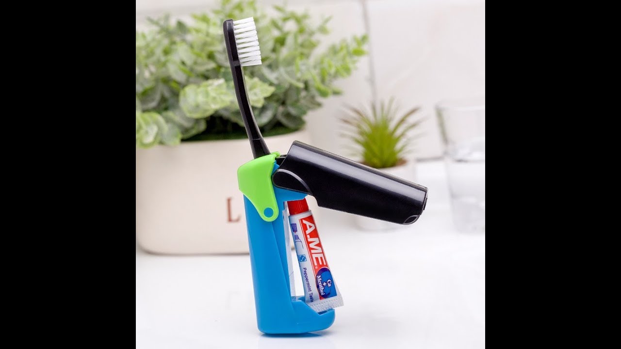 2-in-1 Travel Toothbrush & Toothpaste for People on the Go - YouTube