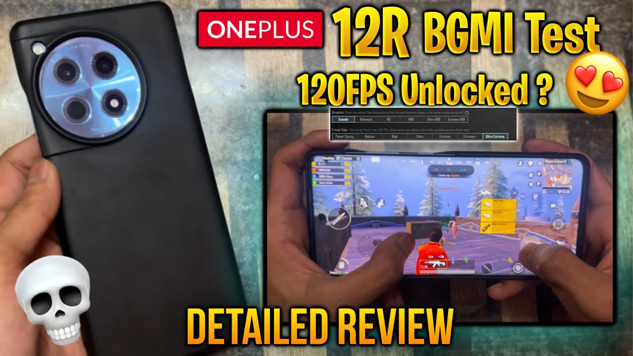 OnePlus 12R BGMI Test💀 | 120FPS Unlocked😍 ? Detailed Review - YouTube