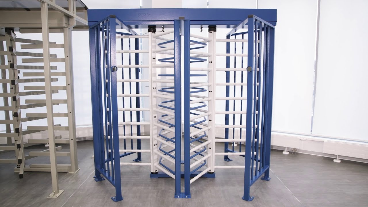 RTD-20 double passage full height rotor turnstile assembly - YouTube