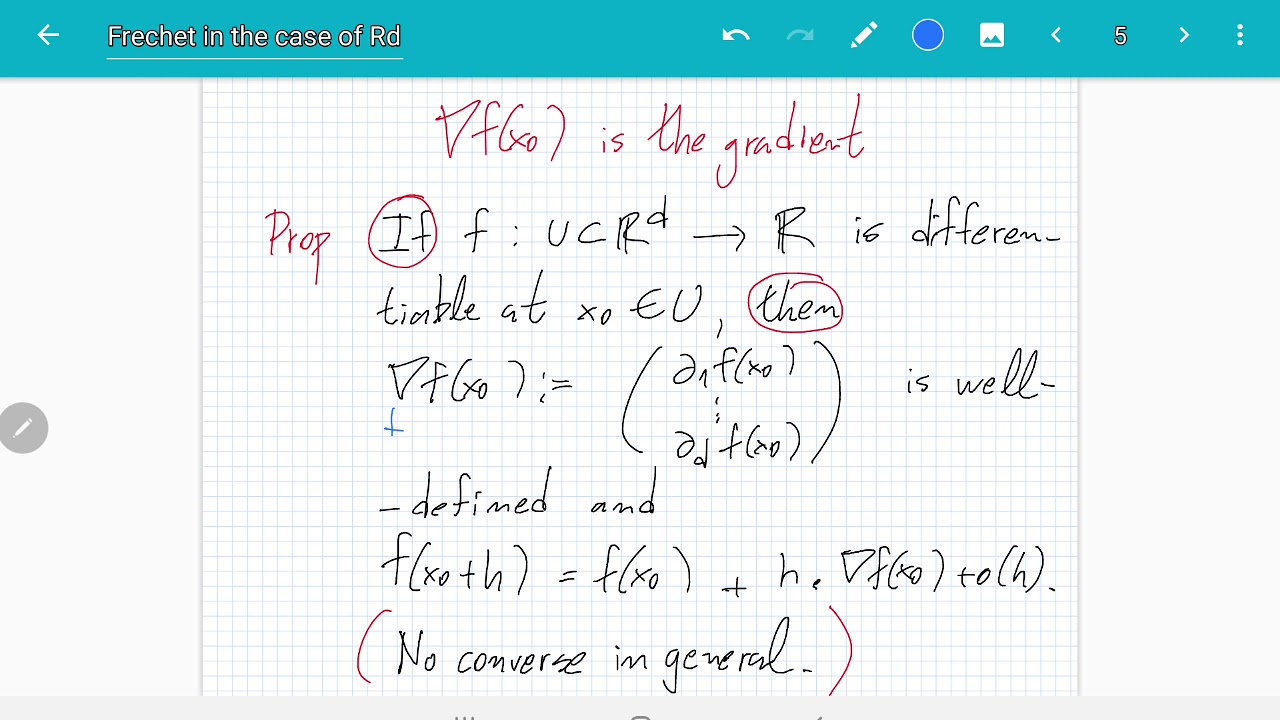 Fréchet derivatives from Rd to Rk - YouTube