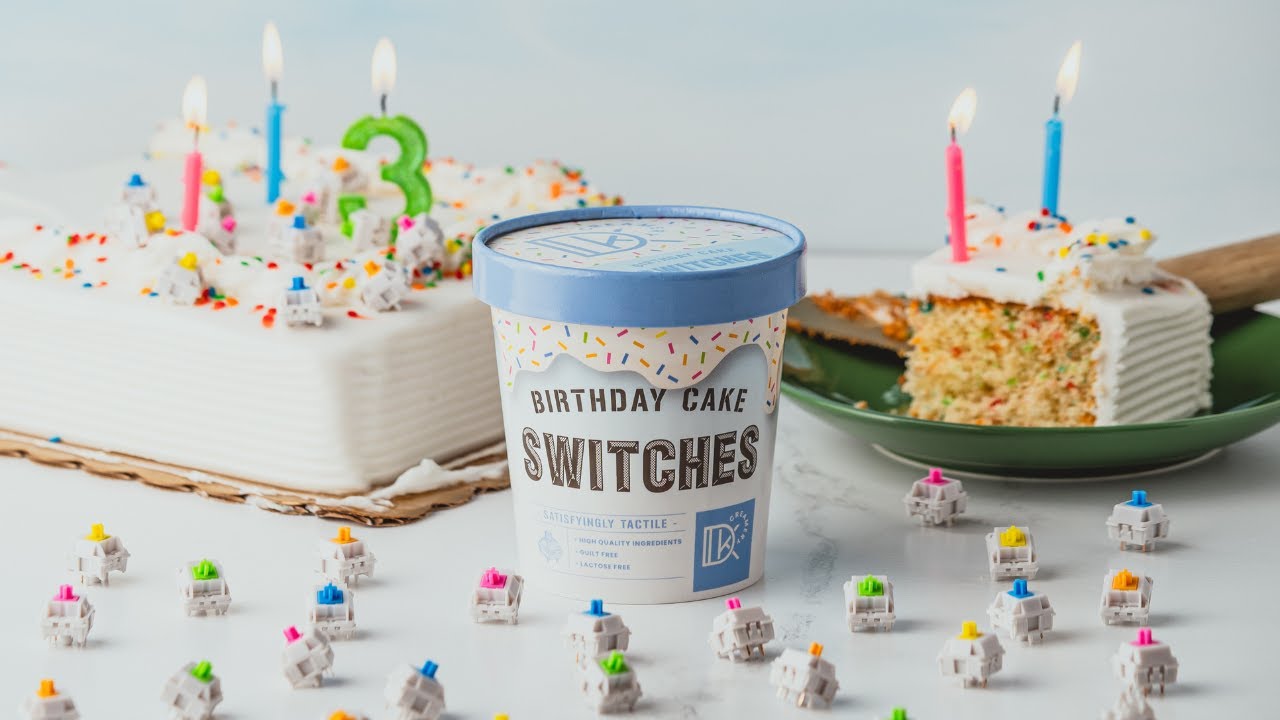 Dangkeebs Birthday Cake Switches | Showcase and Sound Test - YouTube
