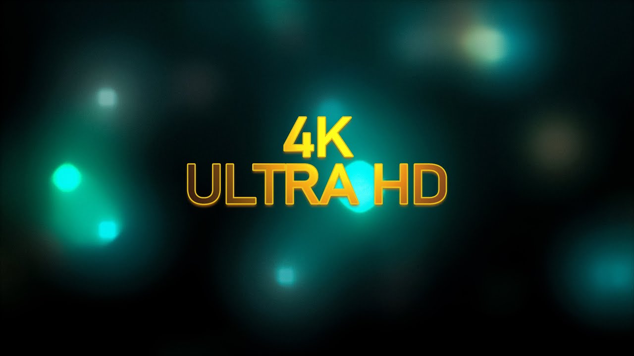 1 Hour - 4K Ultra HD Blue Light Bokeh Noise Background - YouTube
