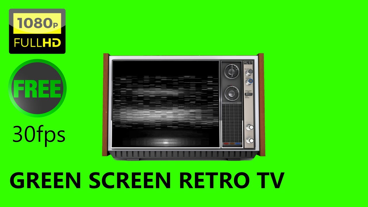 Green Screen - Retro TV - Animation - Full HD - YouTube