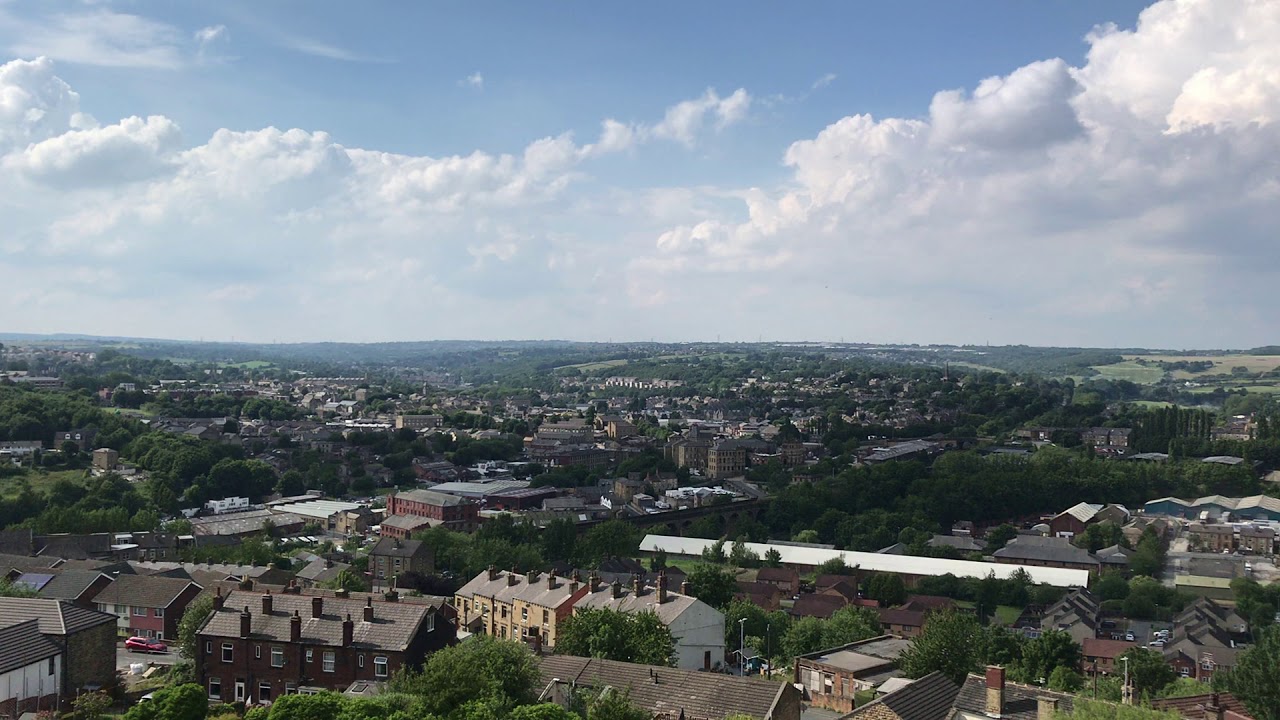 Panoramic view of Batley West Yorkshire - YouTube