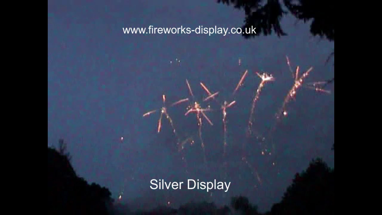 Silver Firework Display - YouTube