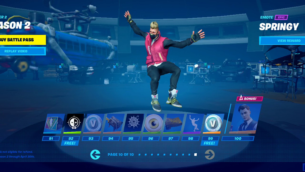 Fortnite Springy emote - YouTube