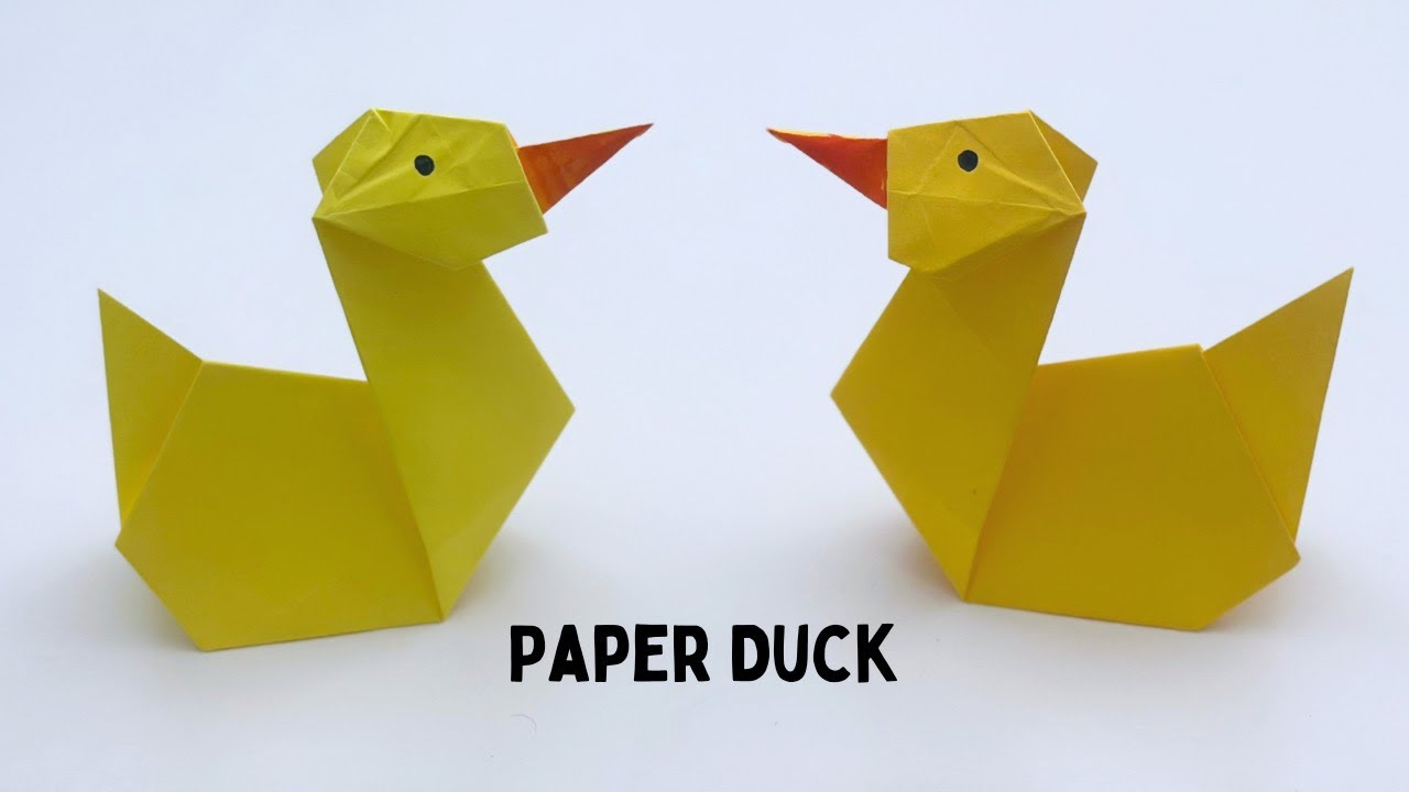 How To Make Moving Paper Duck Toy For Kids / Nursery Craft Ideas ...