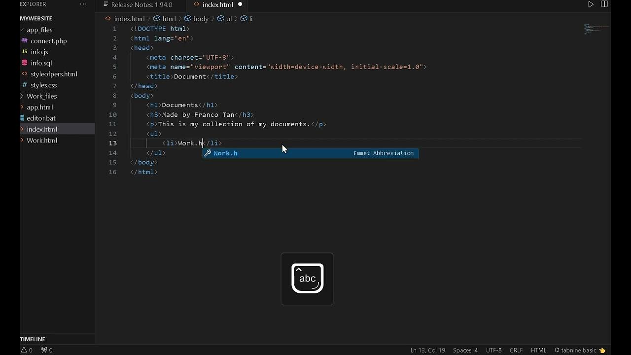 How to make a simple HTML Document - YouTube