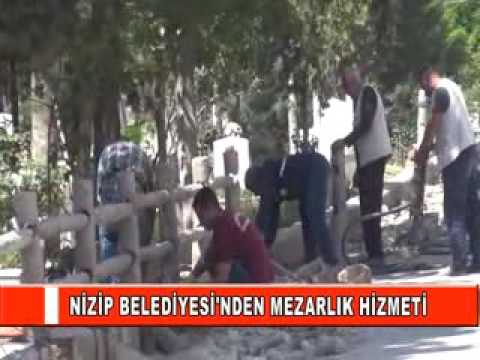 6 NİZİP BELEDİYESİ'NDEN MEZARLIK HİZMETİ
