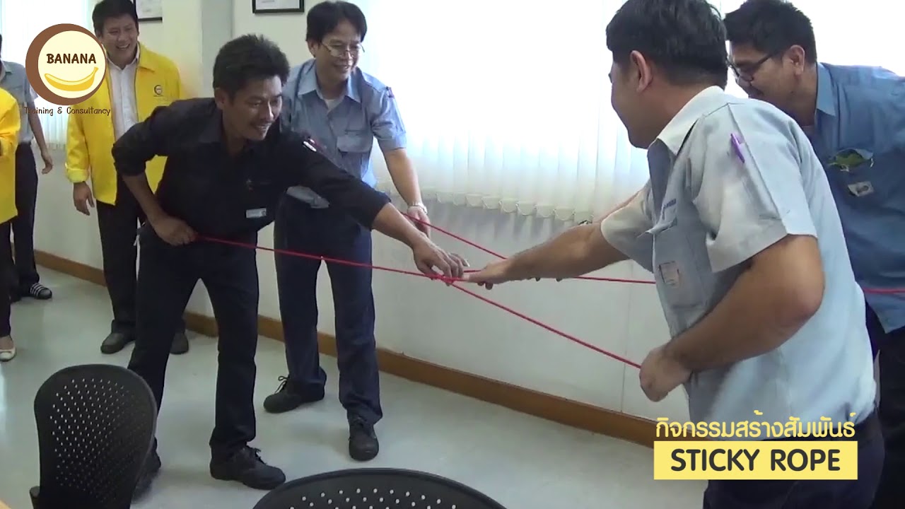 Team Building | กิจกรรมสร้างทีมงานด้วย Sticky Rope - YouTube