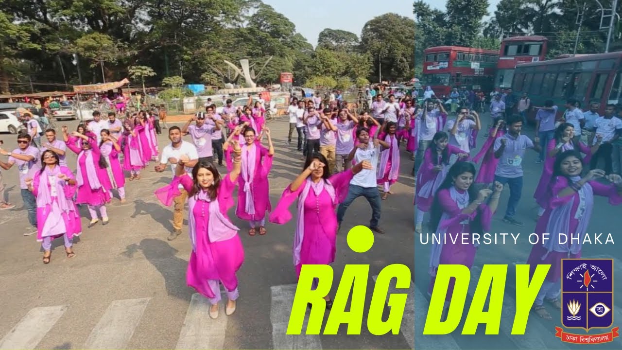 Dhaka University Flash mob | Rag Day Performance । আটের ছুটির ঘন্টা ...