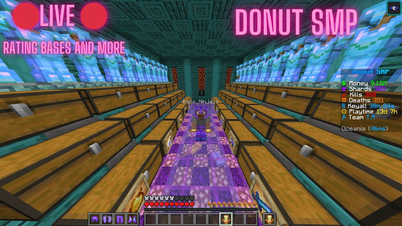 DonutSmp Rating Bases And Duels - YouTube