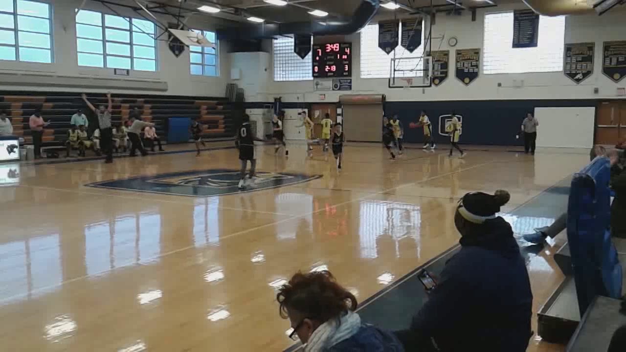 Jahaan Green 7th grade Lawnside, NJ, Snow Hill Hoopsters #9 - YouTube