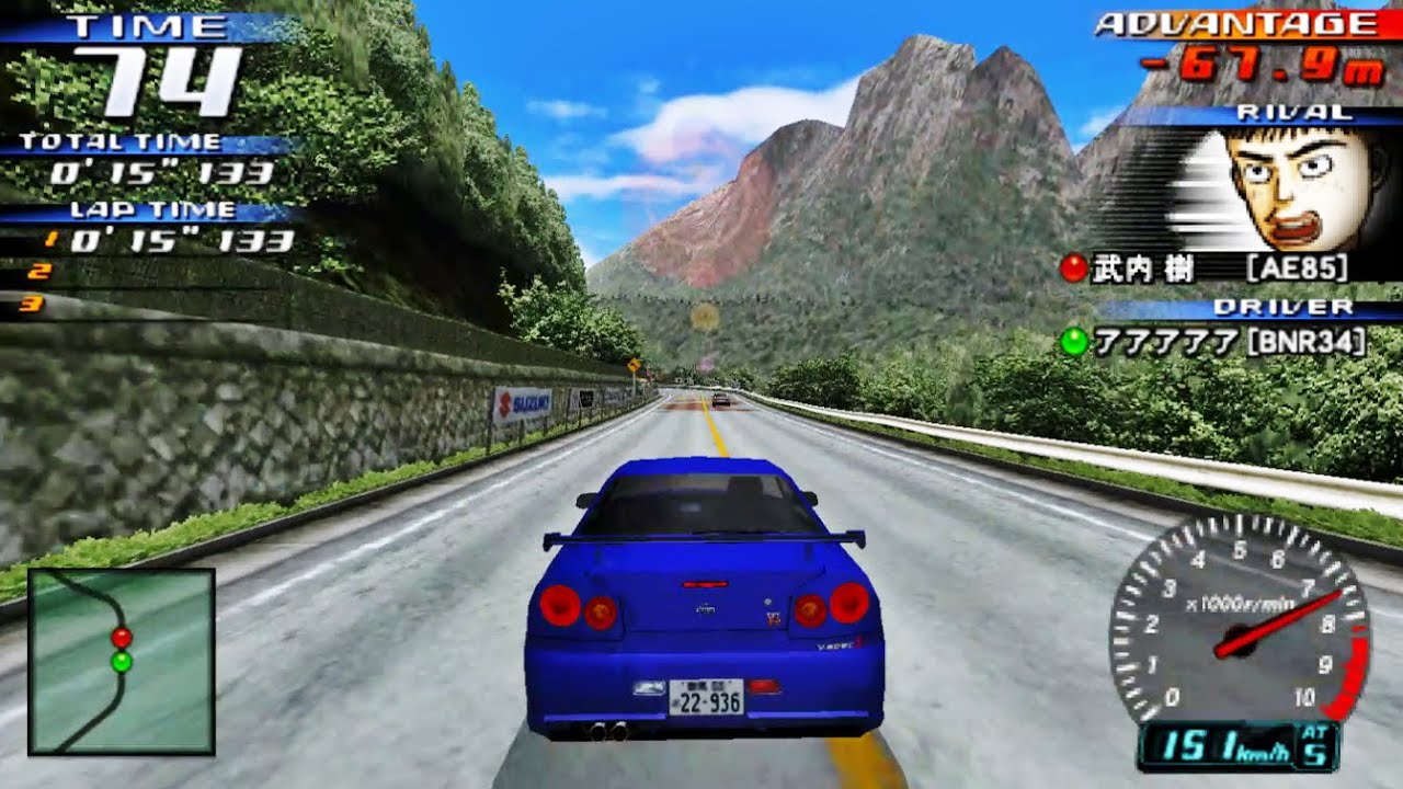 Initial D : Street Stage PSP - PPSSPP Game - YouTube
