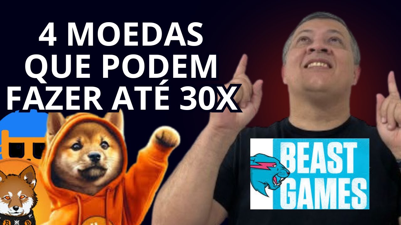 4 CRIPTOS QUE PODEM FAZER ATÉ 30 VEZES - DOG GO TO THE MOON - MR. BEAST ...