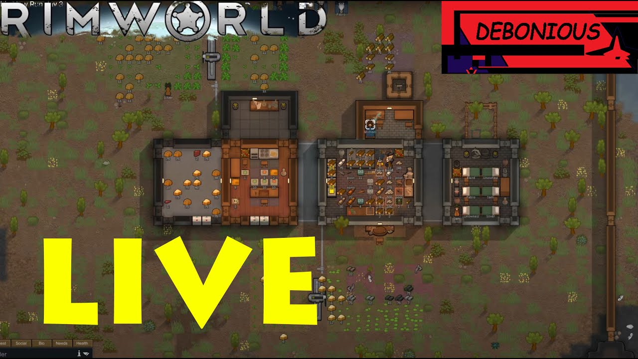 Live - Rimworld - Big Colony #12 - YouTube
