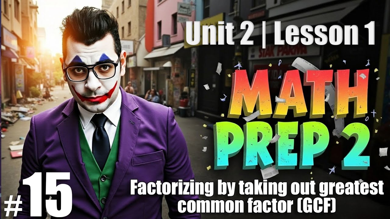 Math | prep 2 | Lesson 1 | Factorizing by taking out greatest common ...
