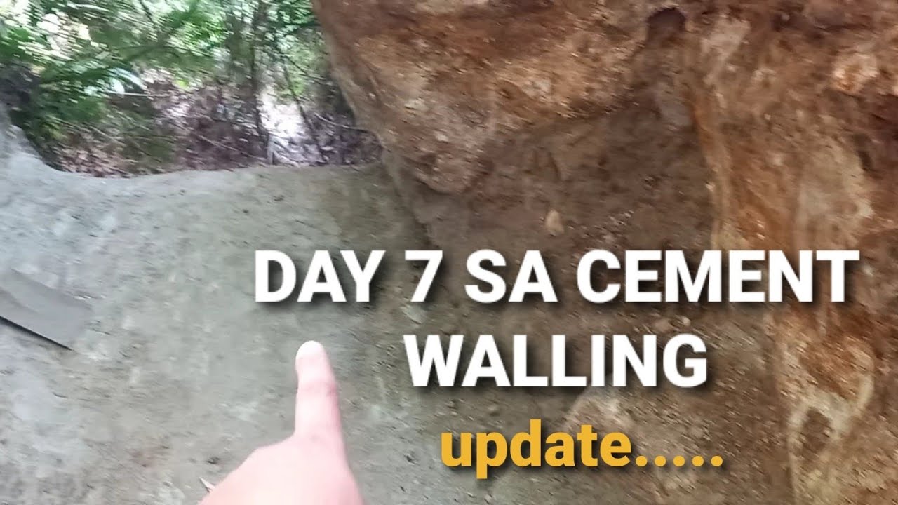 DAY 7 SA CEMENT WALLING - YouTube