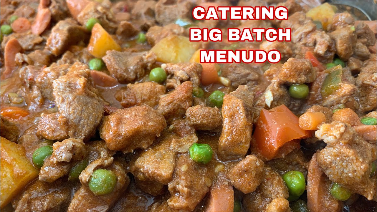 CATERING STYLE BIG BATCH MENUDO /PAANO MAGLUTO NG MENUDO PANG FIESTA ...
