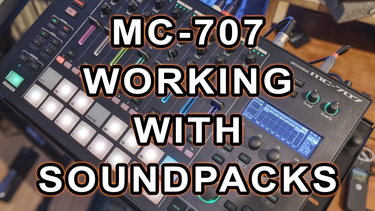 Roland MC-707 // Workflow when working with soundpacks - YouTube