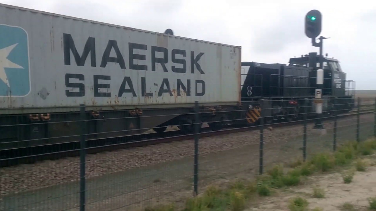 Mak Diesellok "Rail Force One" auf der Maasvlakte - YouTube