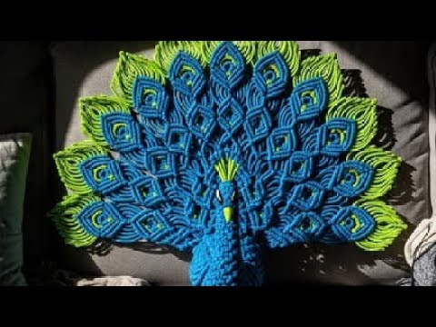 macrame peacock wall hanging is live!/macrame peacock new design/# ...
