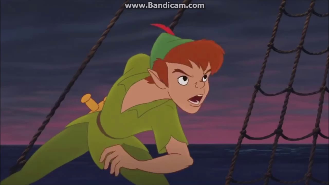 Peter Pan Throws His Dagger At the hooded claw - YouTube