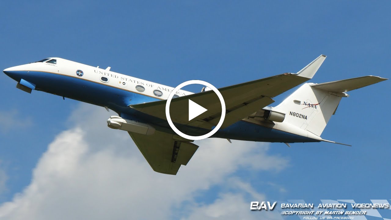 Gulfstream C-20A - NASA N802NA - takeoff at Oberpfaffenhofen Airport ...