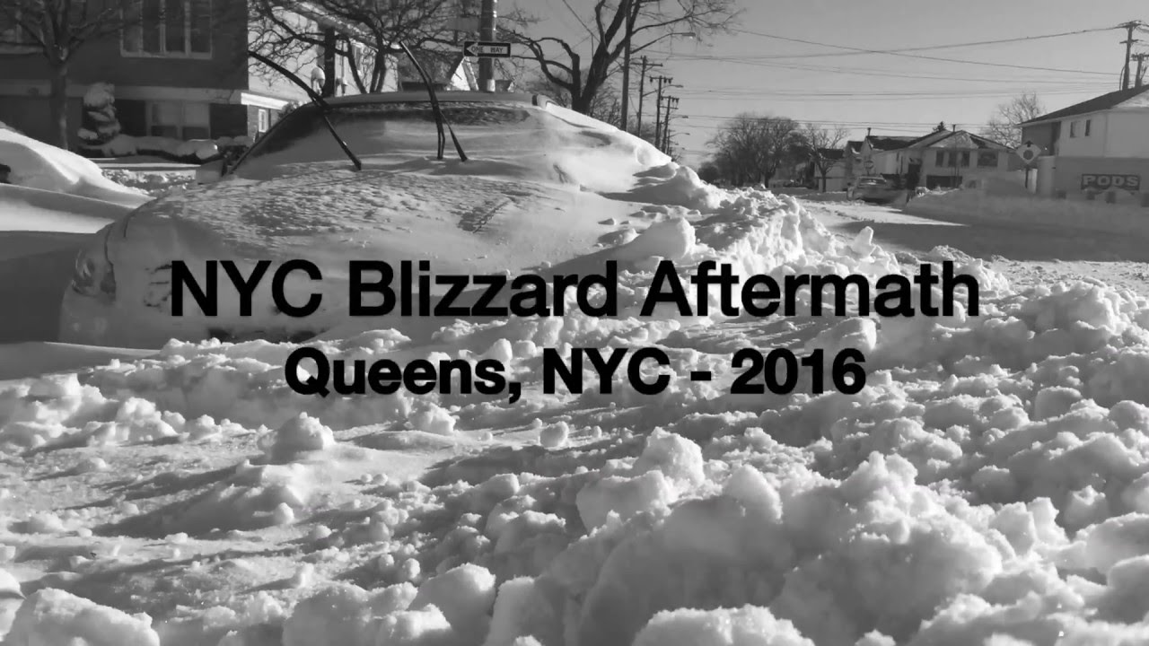 NYC BLIZZARD AFTERMATH 2016 - TOTAL MESS! - YouTube