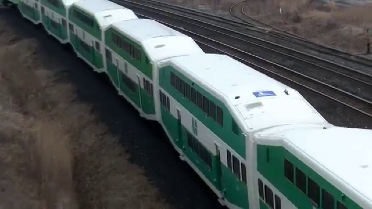 "GO TRAIN": MP40PH-3C #607 , CONTROL CAB#242 : - YouTube