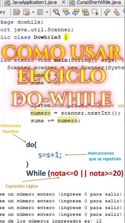 Como usar el ciclo DoWhile en Java 🤓☝️ #java #programacion #netbeans #ciclodowhile #ciclowhile ...