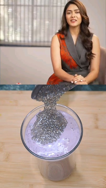 Mrunal Thakur Favourite Blueberry Smoothie Recipe 😋 #food #viral #trending #shorts #mrunalthakur ...