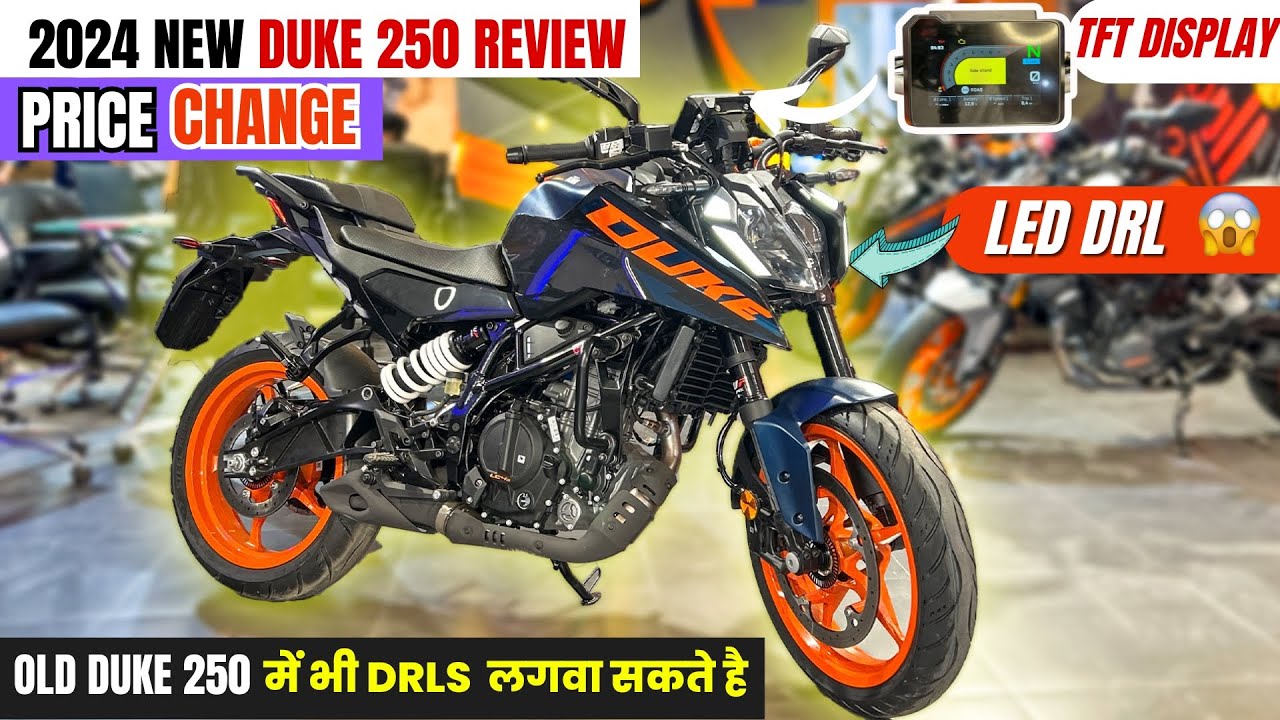 2024 KTM Duke 250 TFT Display Review - On Road Price Change - YouTube