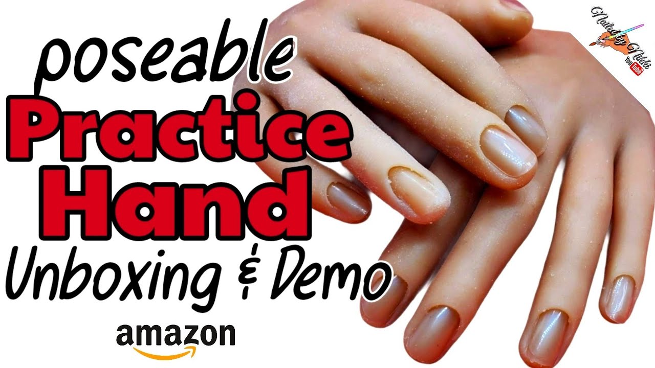POSEABLE PRACTICE HAND From Amazon 😃| upgraded silicone for Acrylic ...