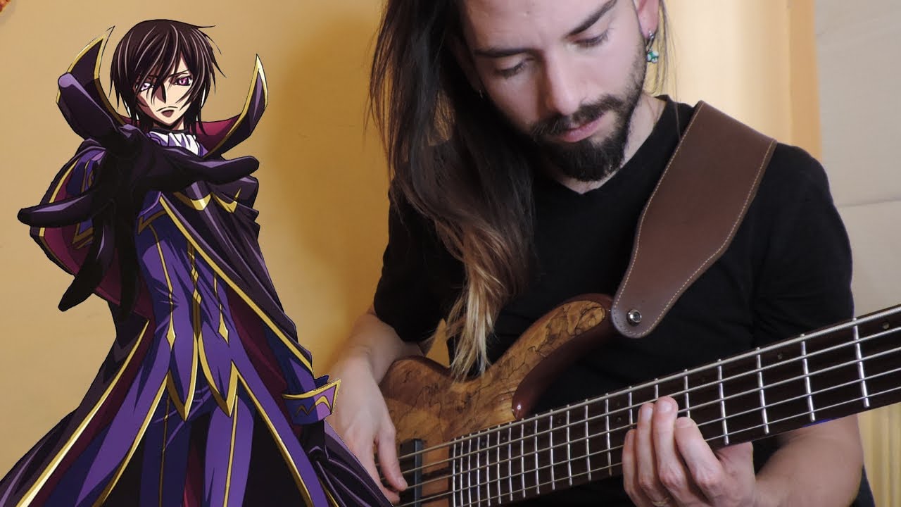 Code Geass OP 1 Bass Cover + TABS 【FLOW - COLORS】 - YouTube