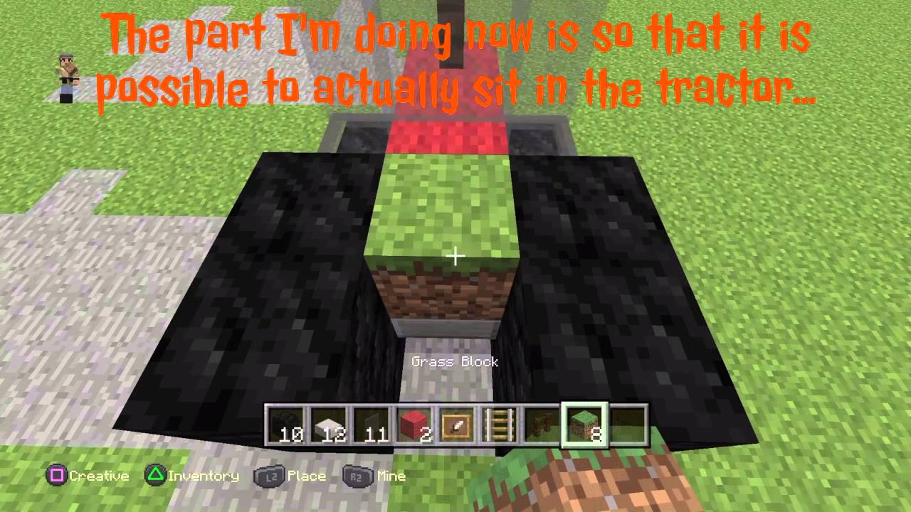 my minecraft tractor design - YouTube