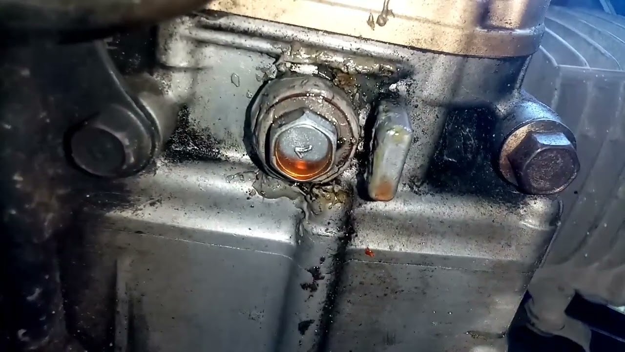 Oil drain plug crack repair - YouTube