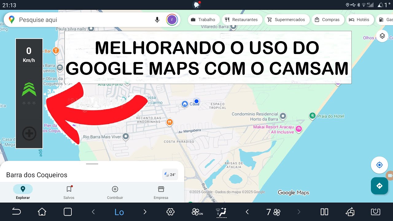 Melhorando o uso do google Maps com o CAMSAM para aviso de radar na ...