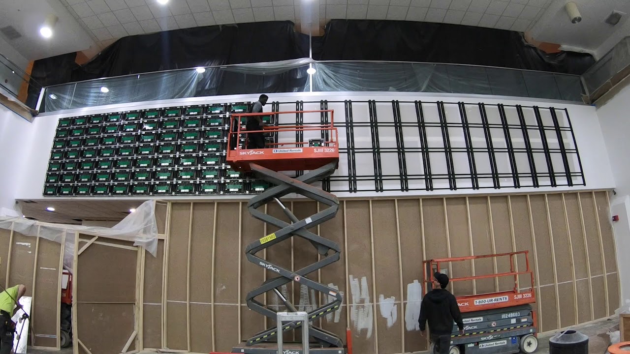 Transformation Church Absen LED Wall Install - Timelapse Video - YouTube
